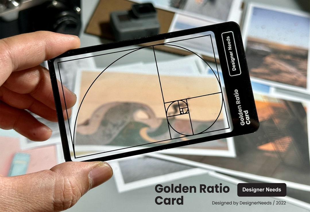 Golden Ratio Card GRC, Photographer Tool, Ruler - Etsy UK