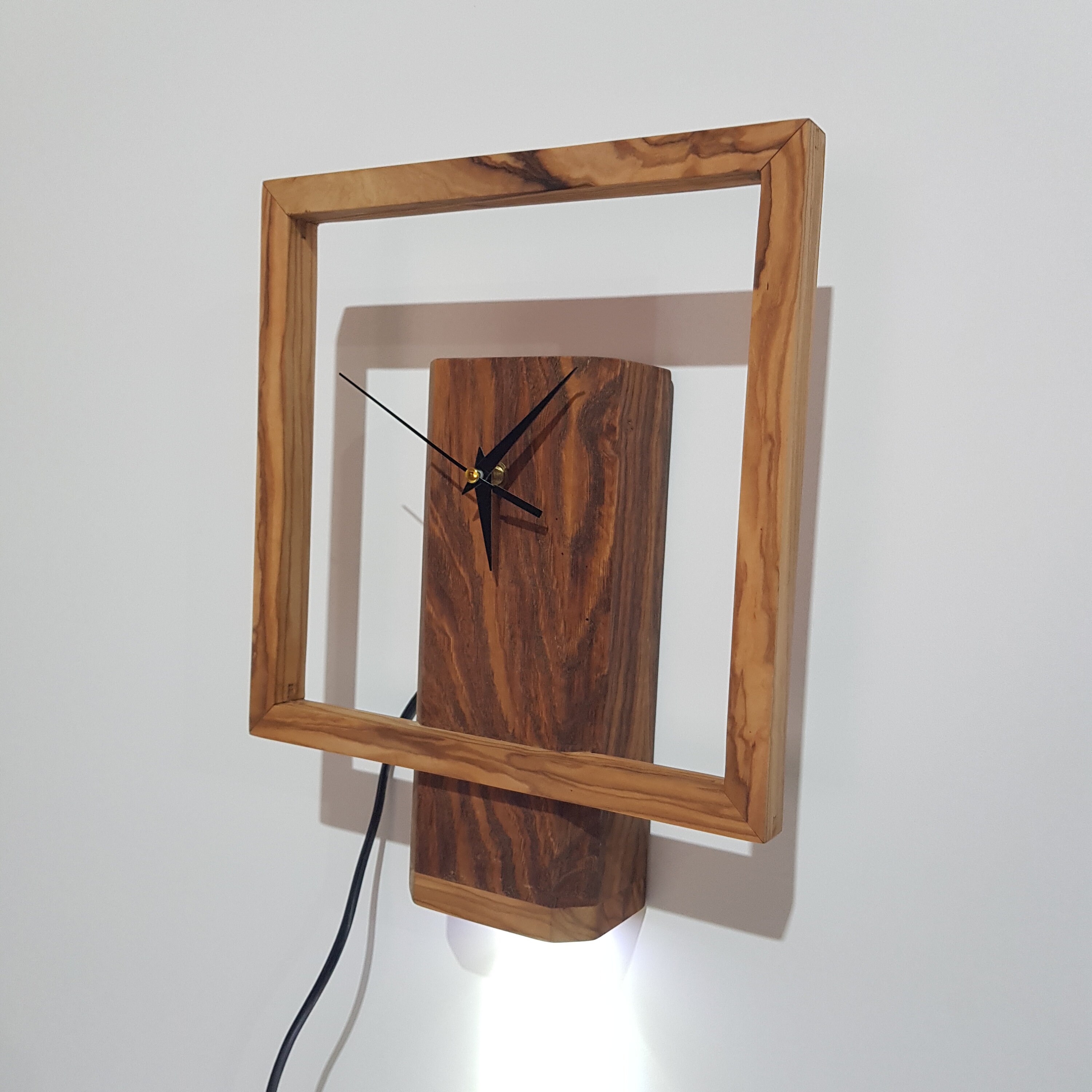 Led Lighted Wooden Wall Clock,wooden Wall Clock, Clock for Wall ...