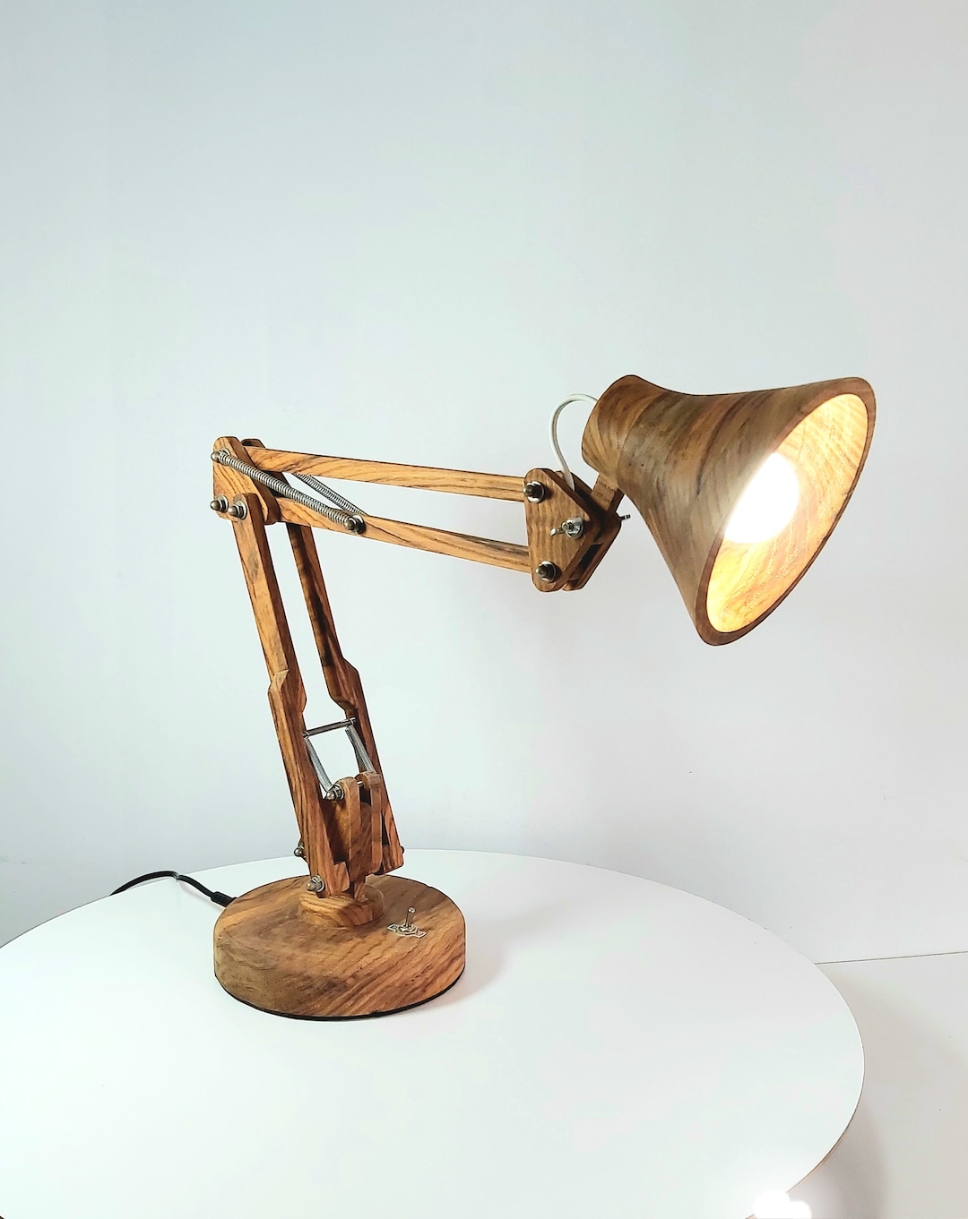 Handmade Maple Wood Artıculated Reading and Desk Lamp. - Etsy