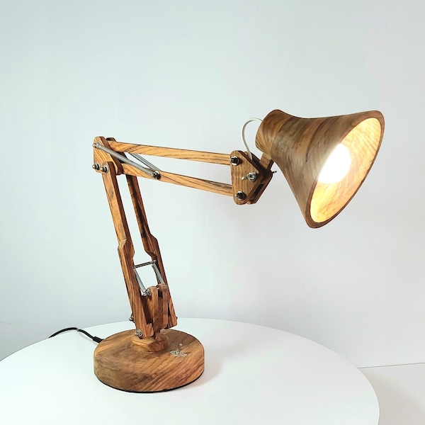 Wood Desk Lamp - Etsy