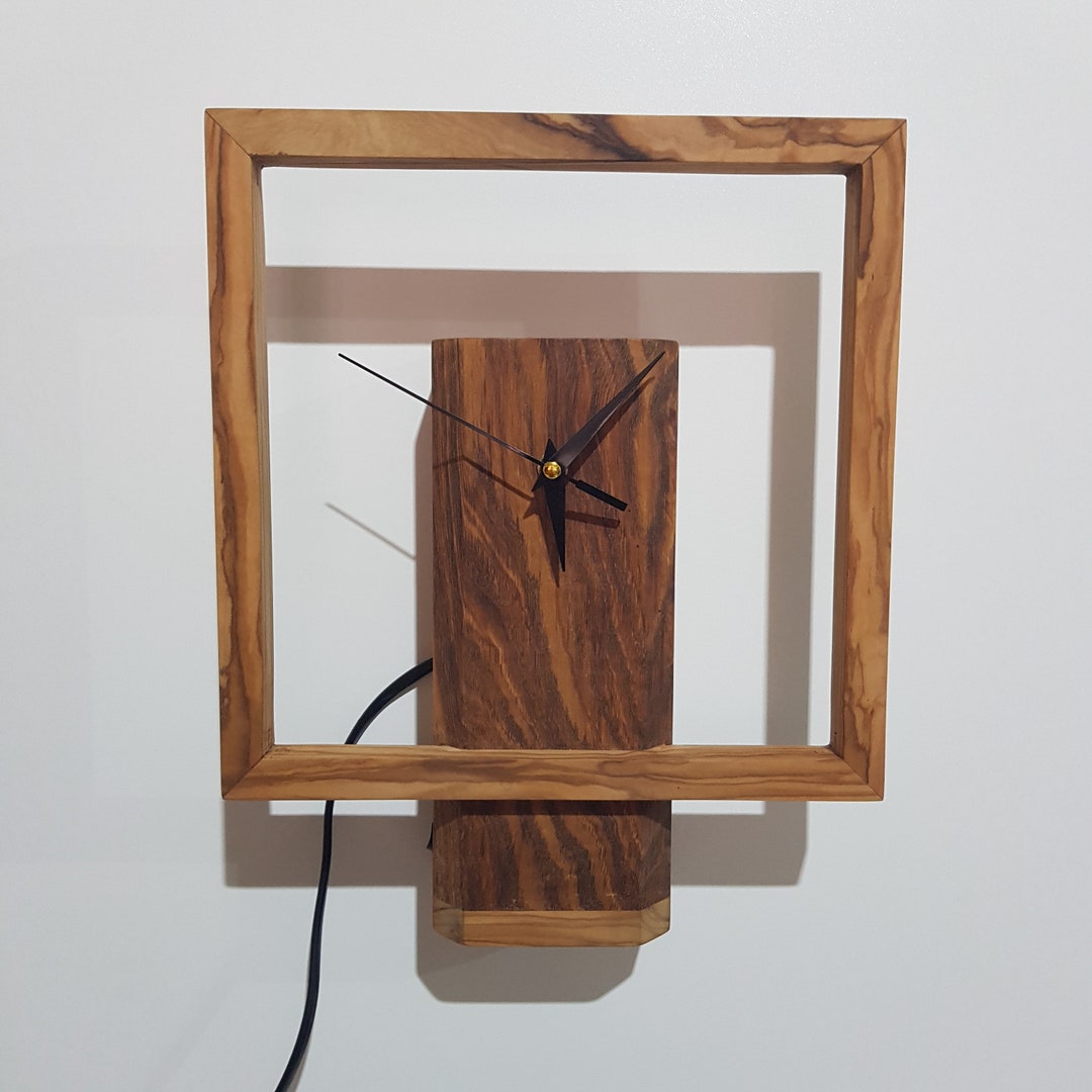 Led Lighted Wooden Wall Clock,wooden Wall Clock, Clock for Wall ...