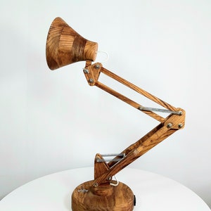 Handmade Maple Wood Artıculated Reading and Desk Lamp. - Etsy