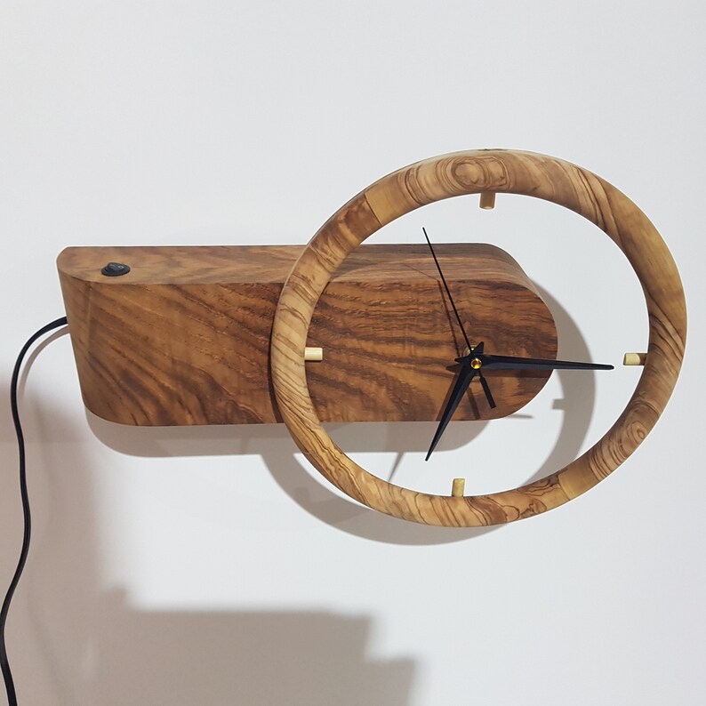 Led Lighted Wooden Wall Clock,wooden Wall Clock, Clock for Wall ...