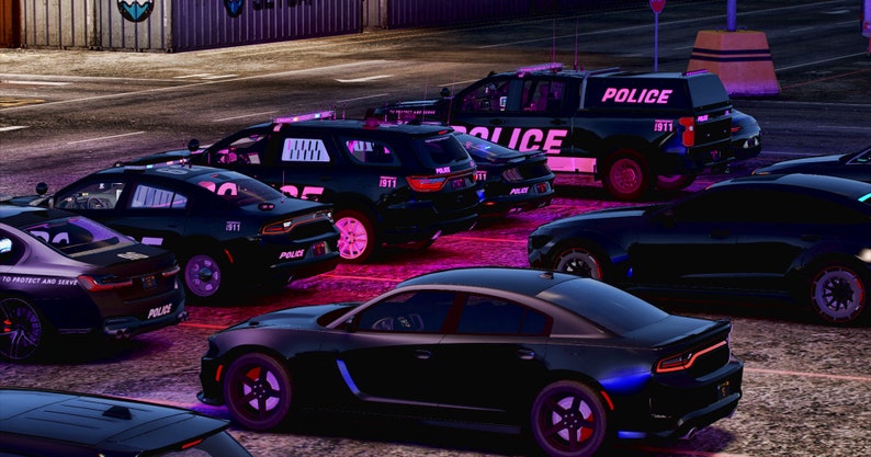 Fivem Debadged Police Car Pack Animated Cars Fivem Ready Optimized - Etsy