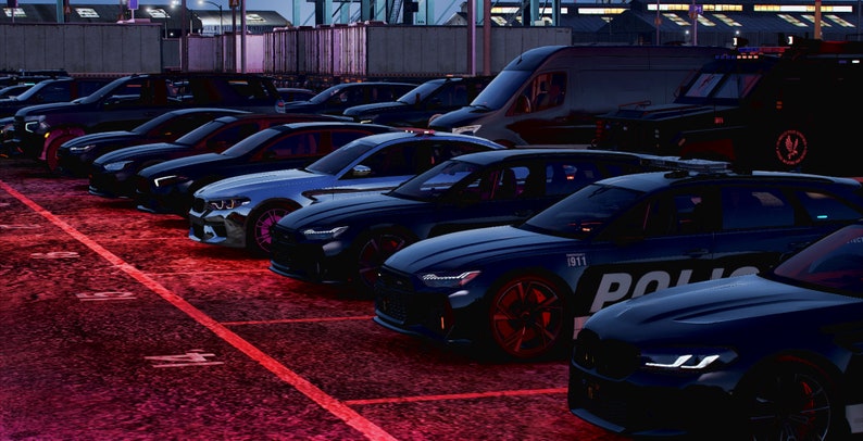 Fivem Debadged Police Car Pack Animated Cars Fivem Ready Optimized - Etsy