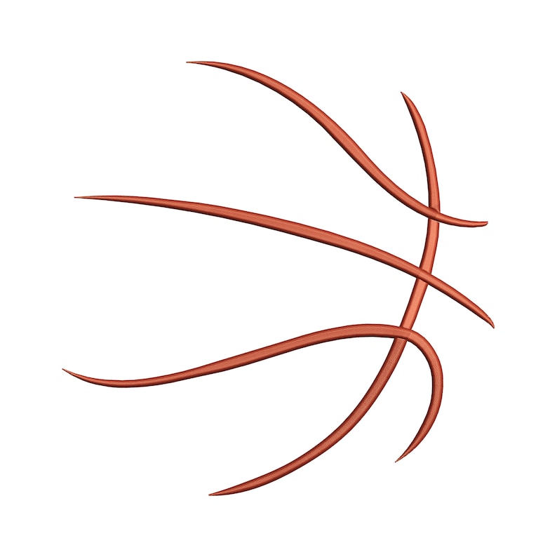 Basketball Machine Embroidery Design - Etsy