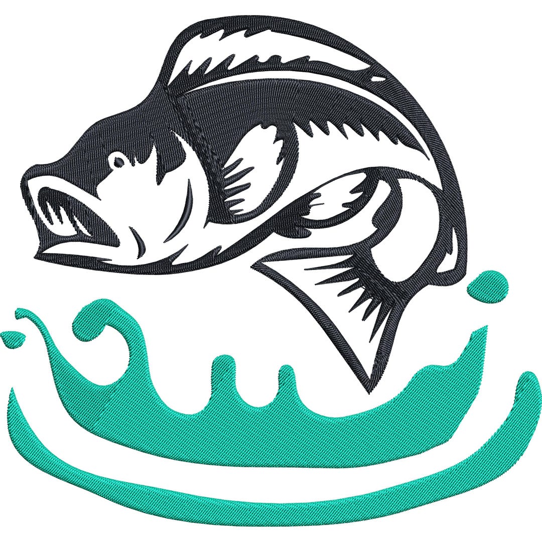 Fish Machine Embroidery Design, Pattern in 6 Size - Etsy