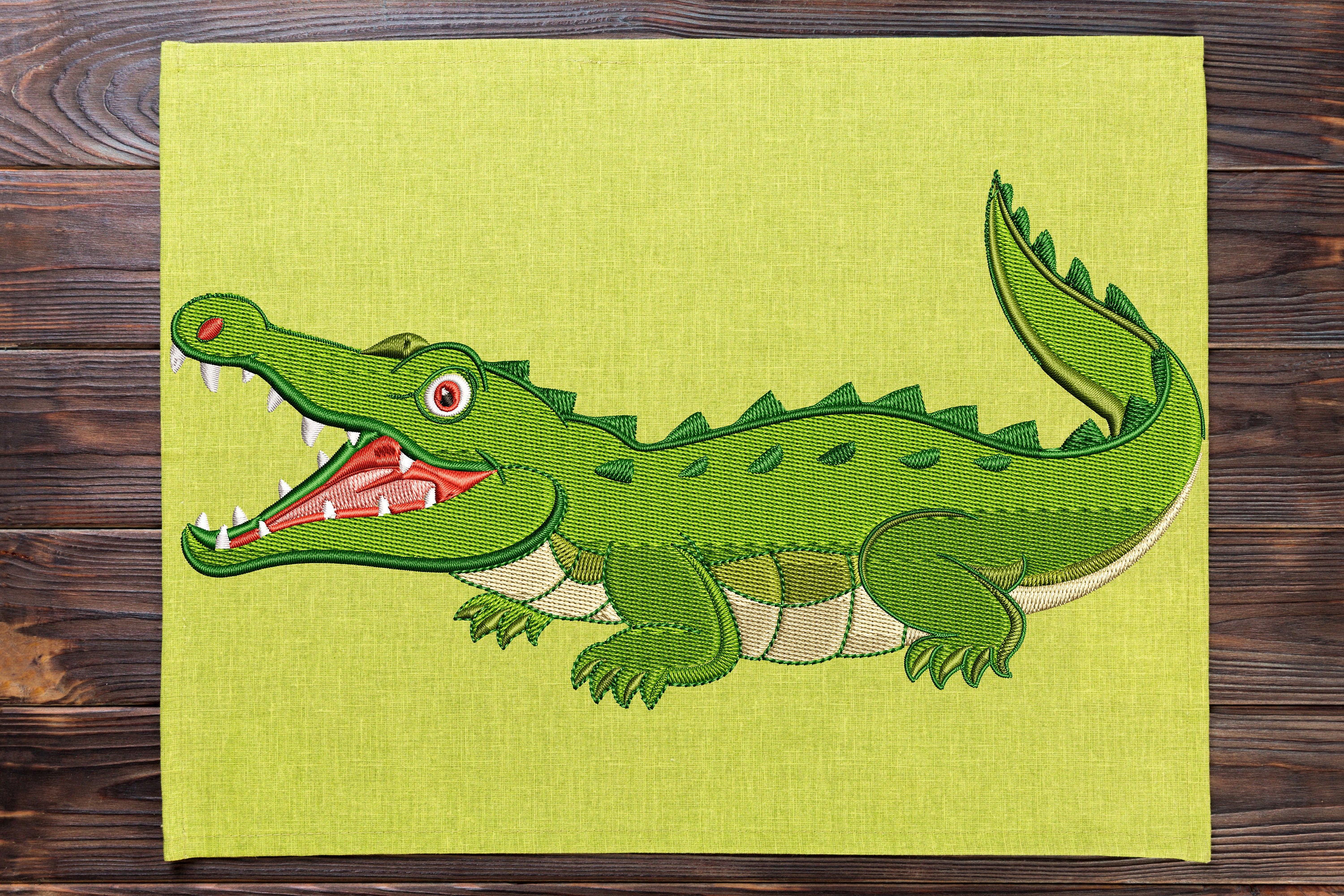 Crocodile Alligator Machine Embroidery Design - Etsy