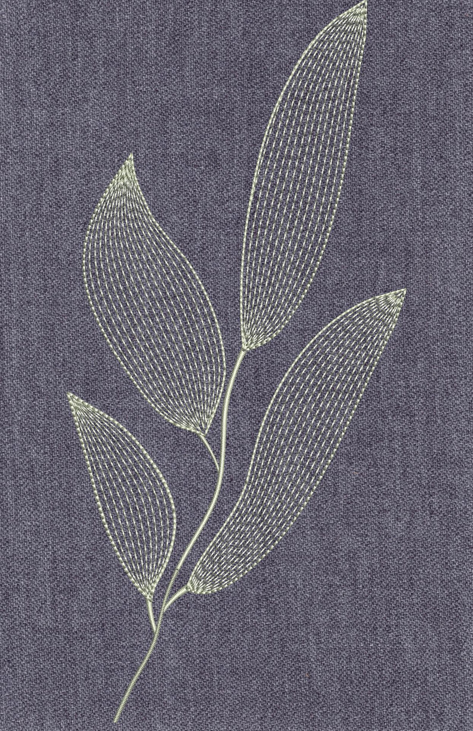 Branch Leaves Machine Embroidery Design, Pattern in 5 Size - Etsy