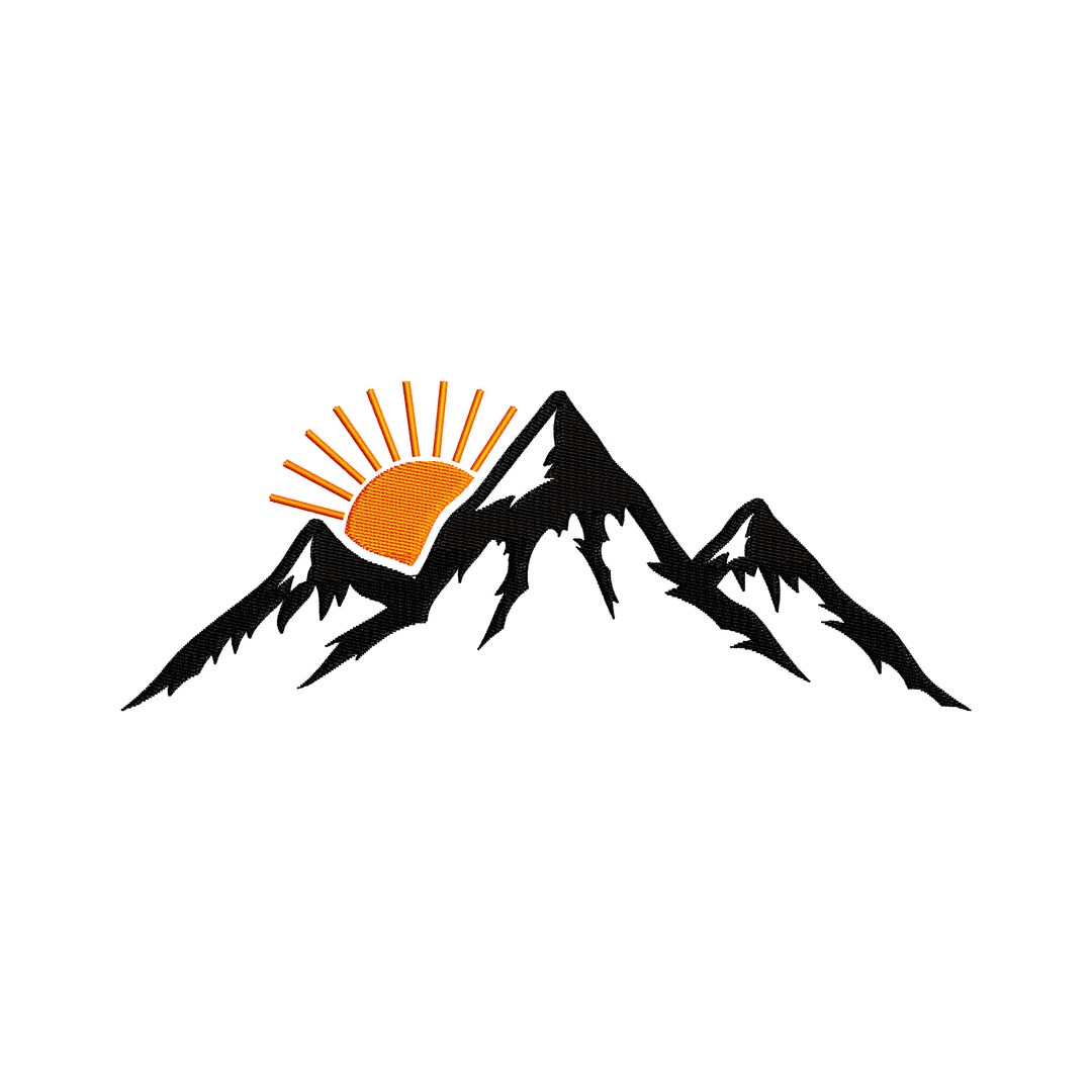 Mountains Machine Embroidery Design - Etsy