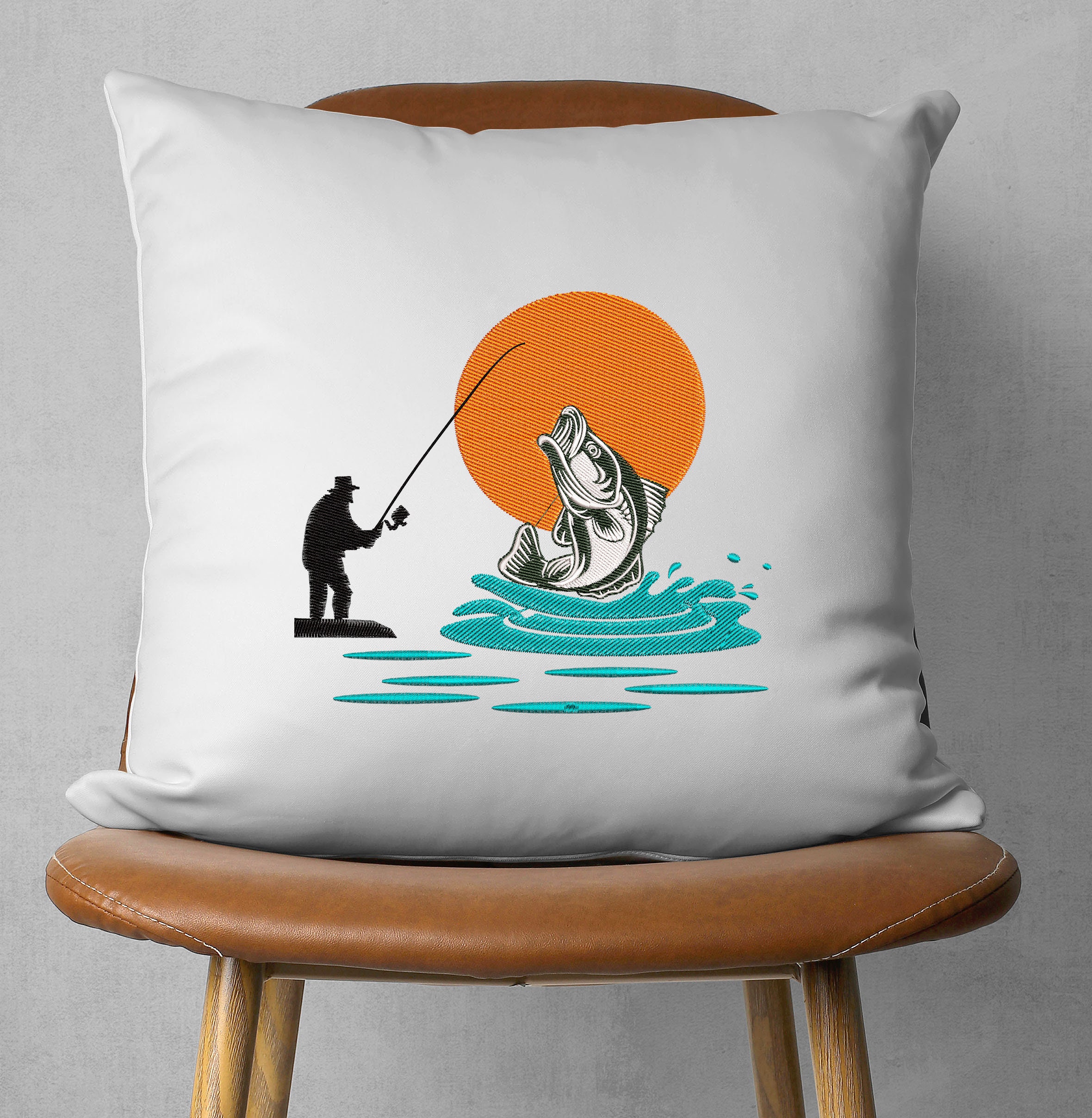 Fishing Machine Embroidery Design - Etsy