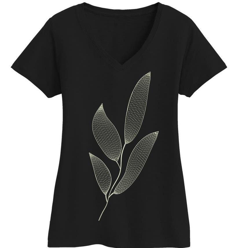 Branch Leaves Machine Embroidery Design, Pattern in 5 Size - Etsy