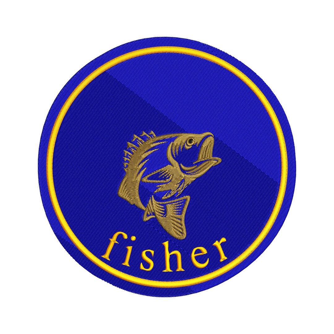 Fisher Machine Embroidery Design, Pattern in 5 Size - Etsy