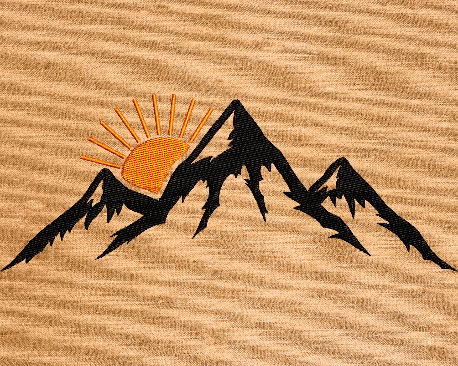 Mountains Machine Embroidery Design - Etsy