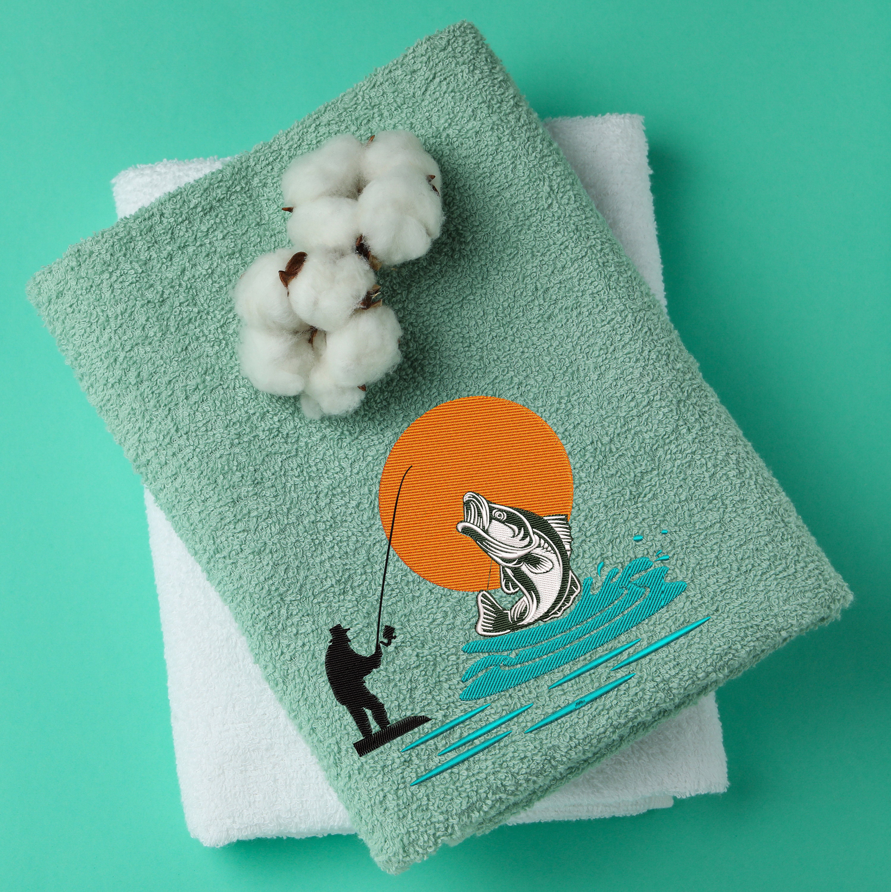 Fishing Machine Embroidery Design - Etsy