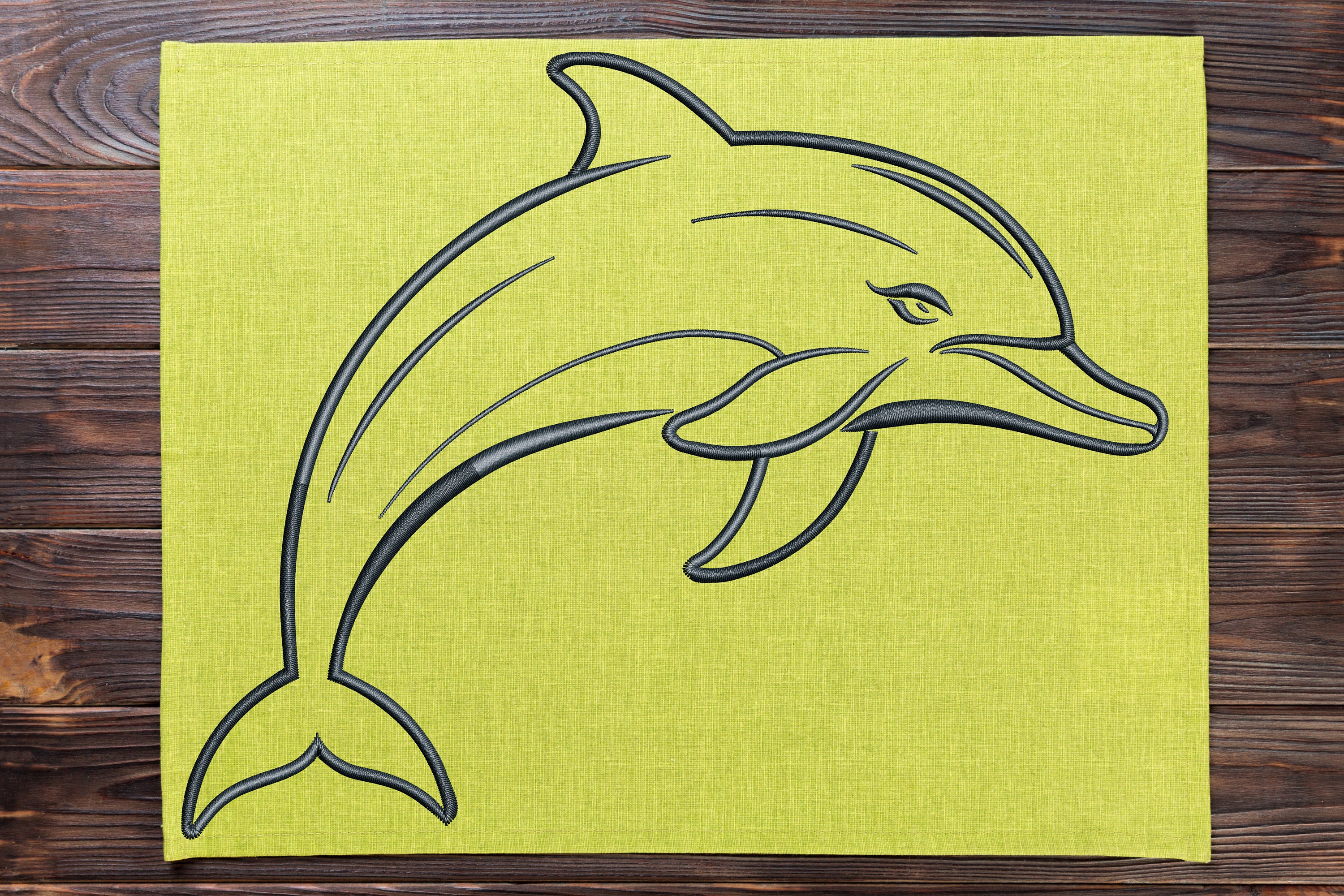 Dolphin Machine Embroidery Design - Etsy