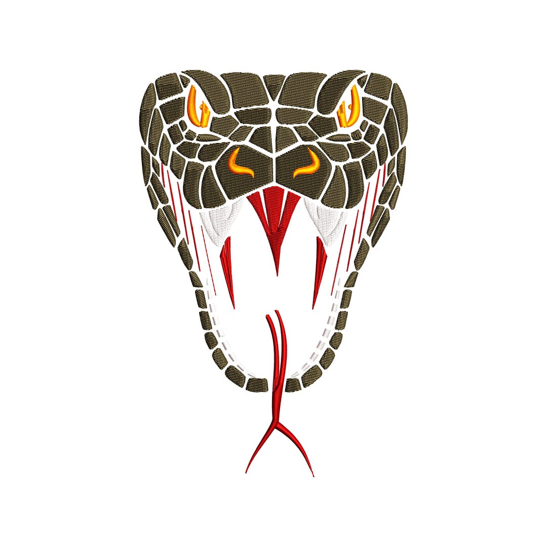 Snake Machine Embroidery Design, Pattern in 5 Size - Etsy