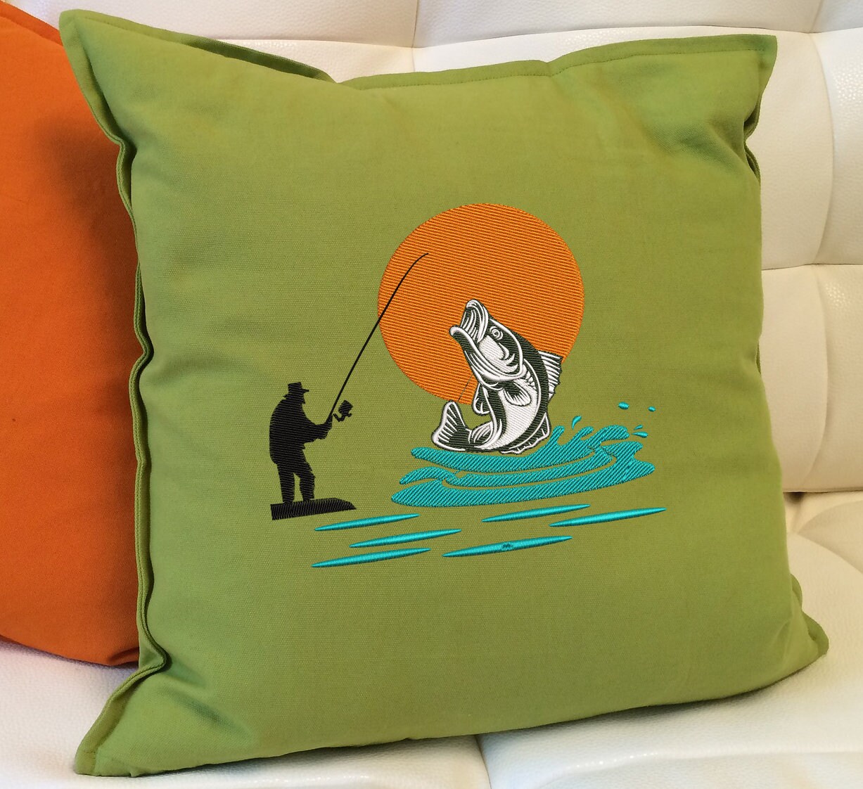 Fishing Machine Embroidery Design - Etsy