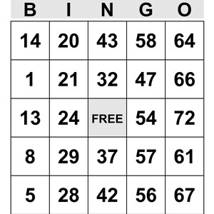 Bingo 12,000 Printable Cards. Fun Party Game - Etsy