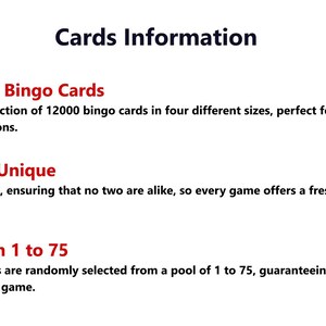 Bingo 12,000 Printable Cards. Fun Party Game - Etsy