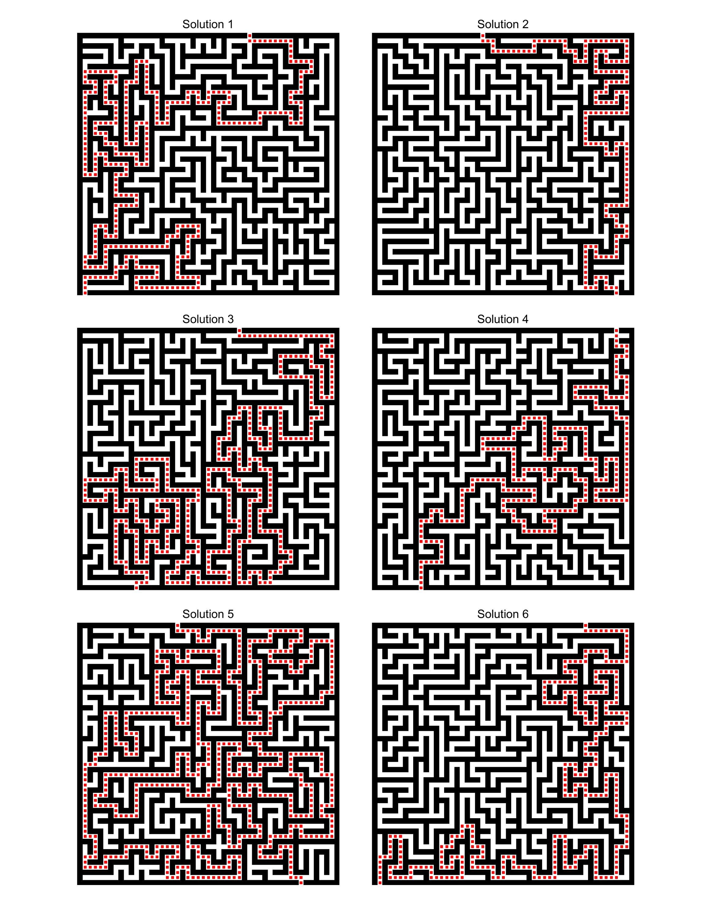 Maze Puzzles – 1,002 Unique Mazes to Solve - Etsy