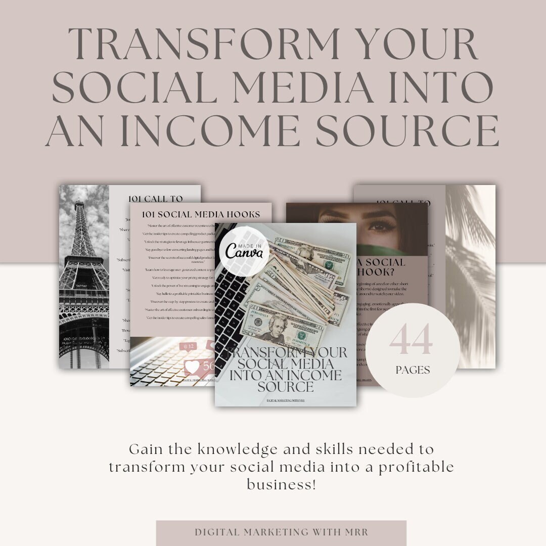 Transform Your Social Media Into an Income Source - Etsy