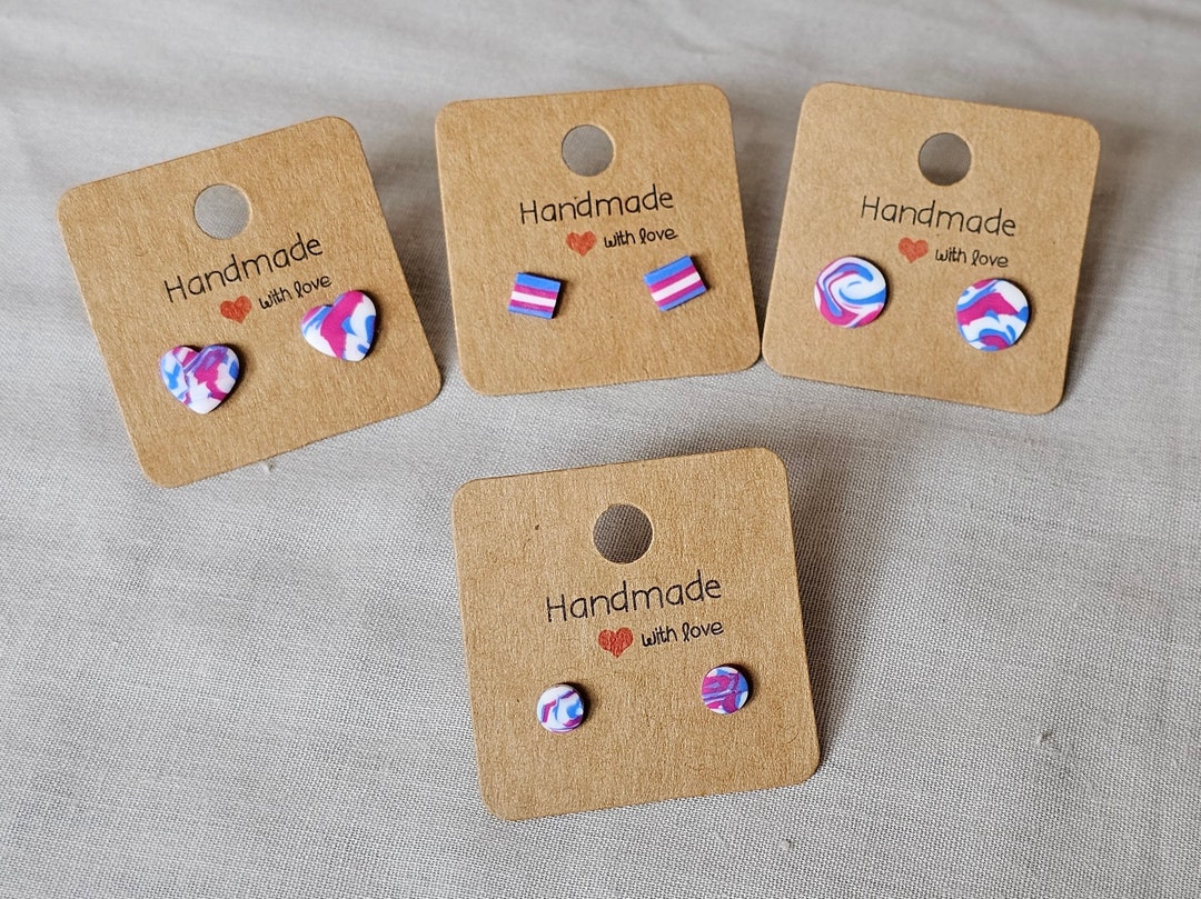 Trans Pride Earrings | Subtle Pride Jewellery | Subtle Trans Pride ...