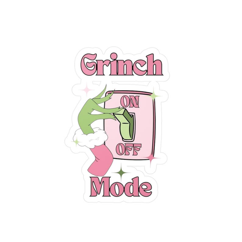 Grinch Stickers Kiss-cut Vinyl Decals | Grinch Face, Christmas Sticker ...