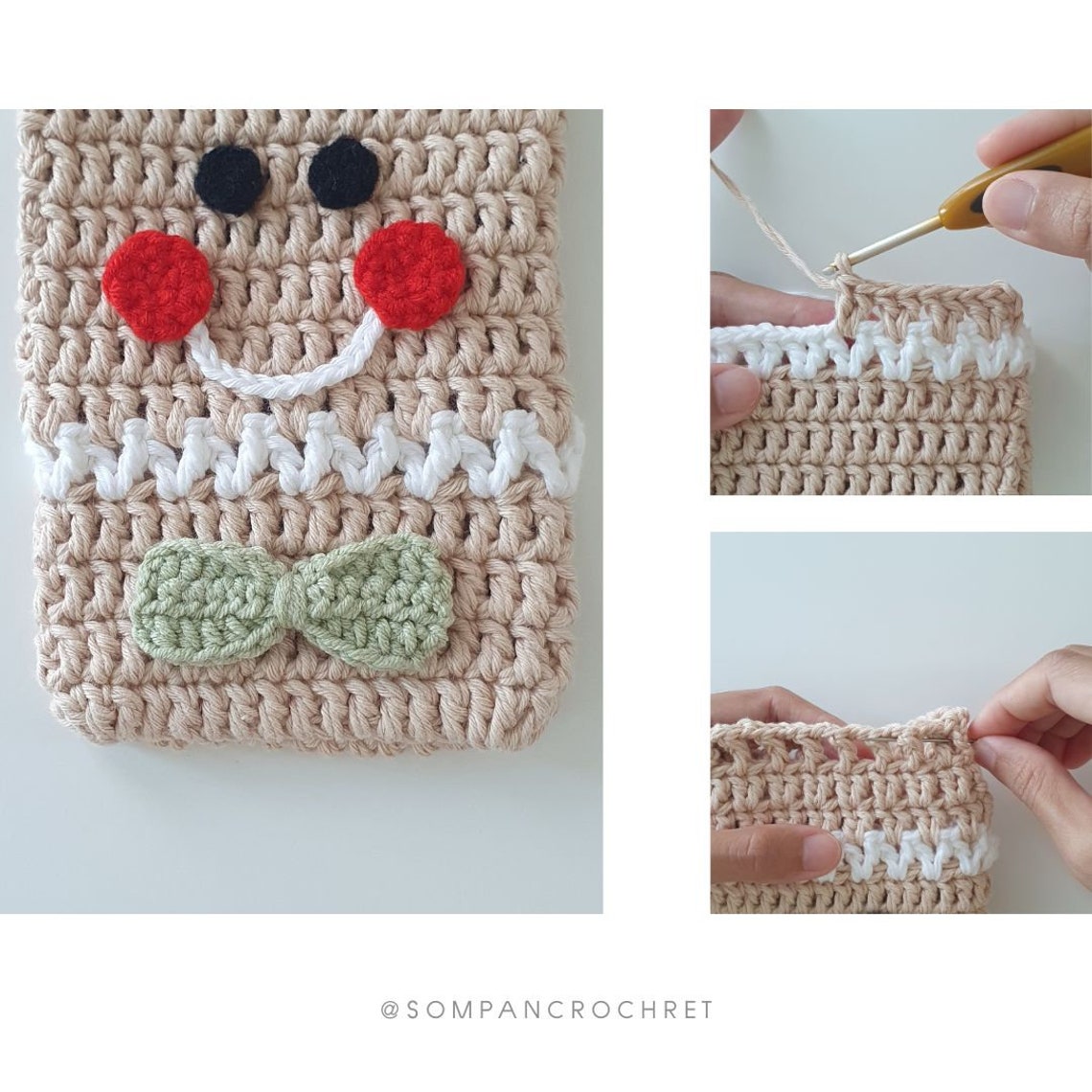 CROCHET PATTERN Christmas Bags Santa Claus Bags Small - Etsy