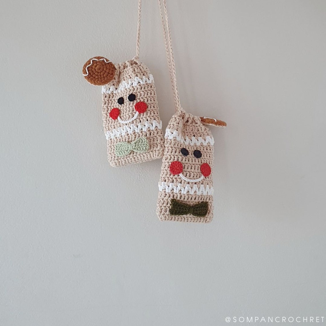 CROCHET PATTERN Christmas Bags Santa Claus Bags Small - Etsy