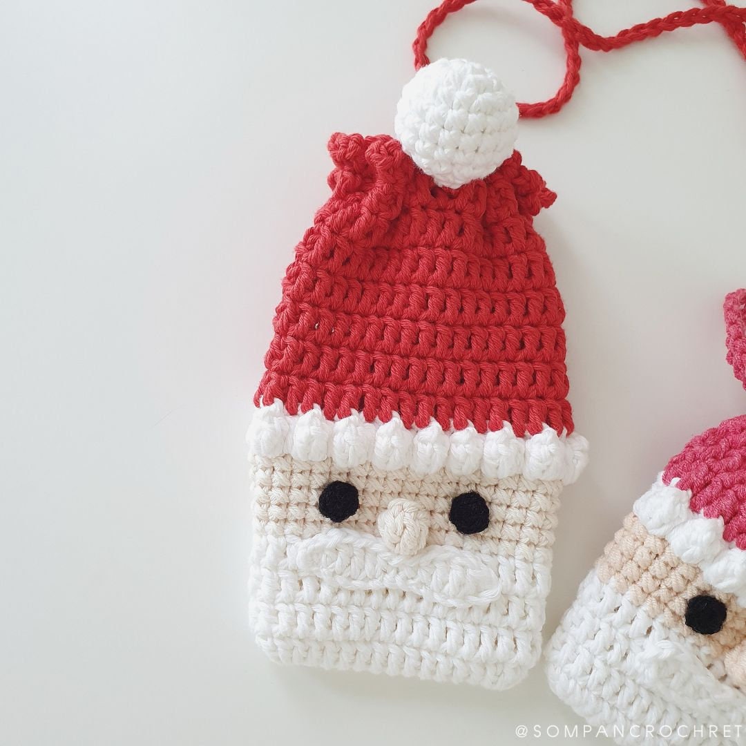 CROCHET PATTERN | Christmas Bags | Santa Claus Bags | Small Gift Bags ...
