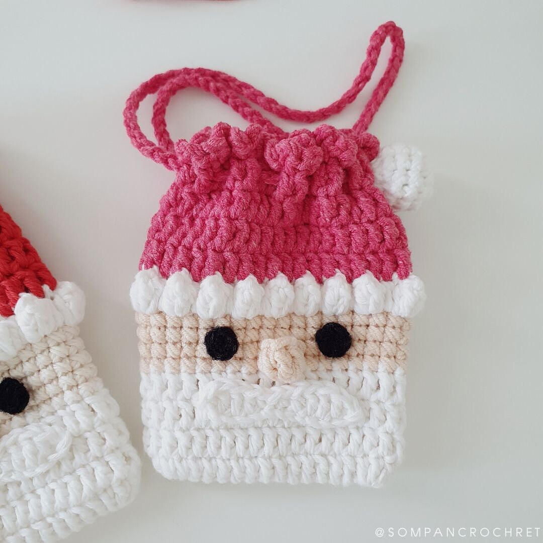 CROCHET PATTERN | Christmas Bags | Santa Claus Bags | Small Gift Bags ...