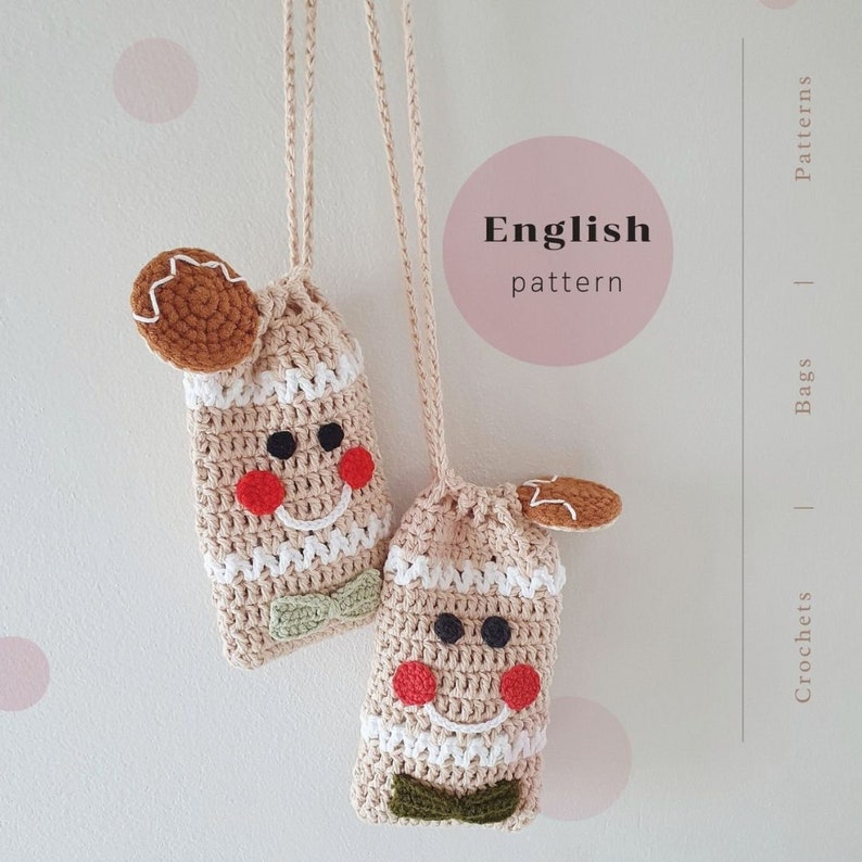 CROCHET PATTERN Christmas Bags Santa Claus Bags Small - Etsy