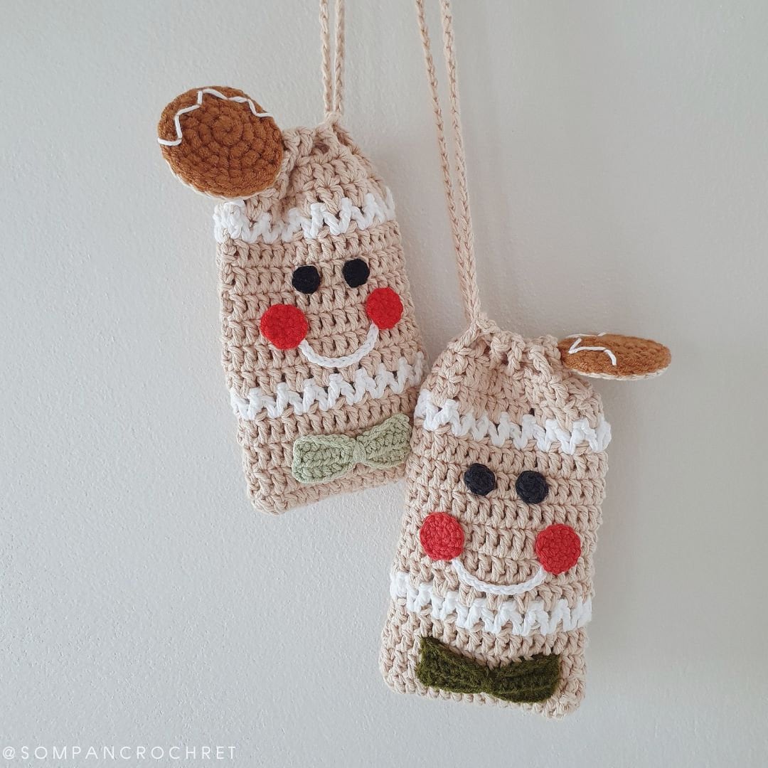 CROCHET PATTERN Christmas Bags Santa Claus Bags Small - Etsy