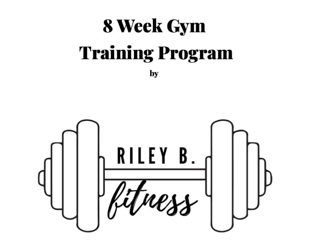 8 Week Gym Training Program - Etsy