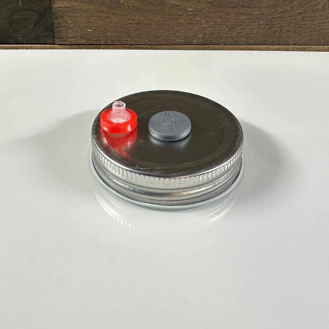 Regular Mouth Mason Jar Lids With 0.2 Micron Filter & Self-healing ...