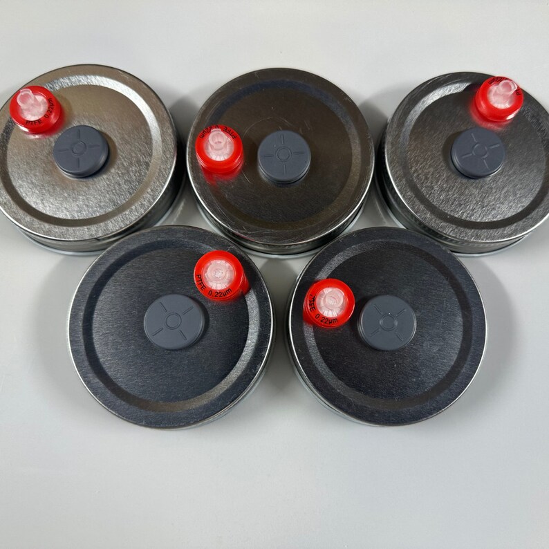 Regular Mouth Mason Jar Lids With 0.2 Micron Filter & Self-healing ...