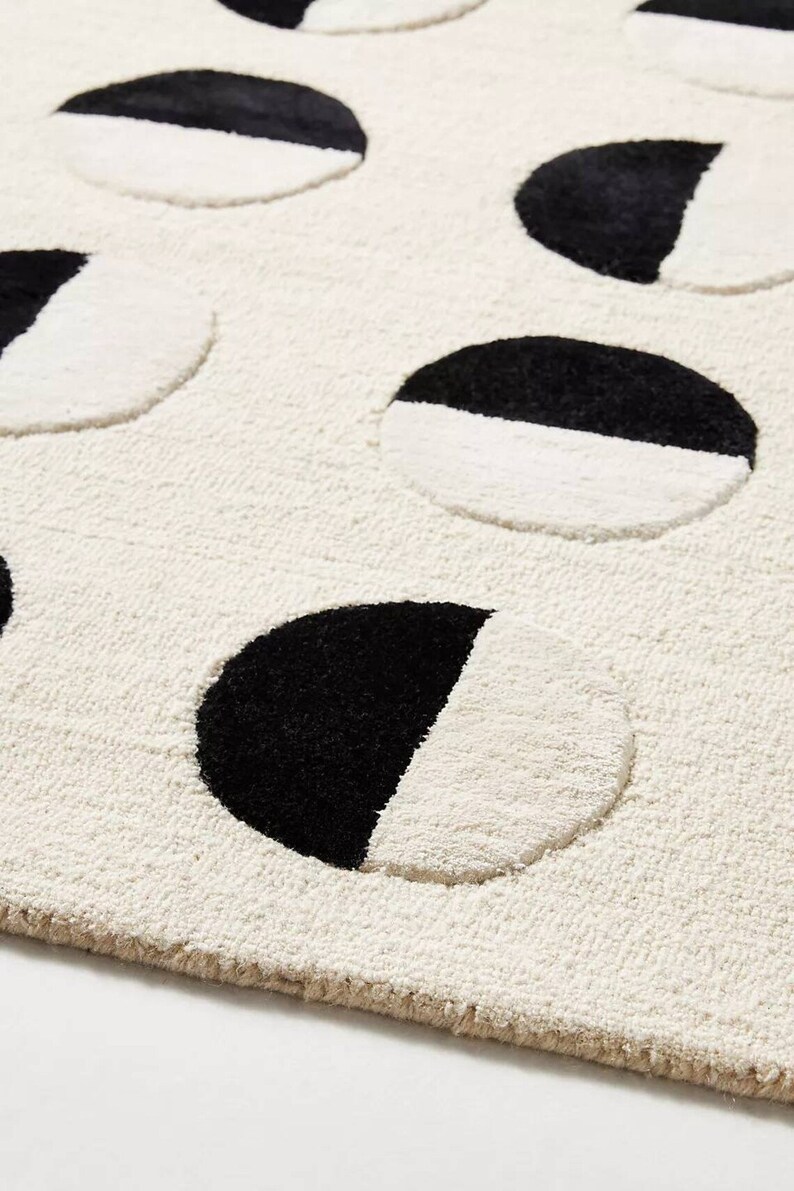 Hand-tufted Lunar Eclipse Rug 100% New Zealand Woolen Area Rug - Etsy