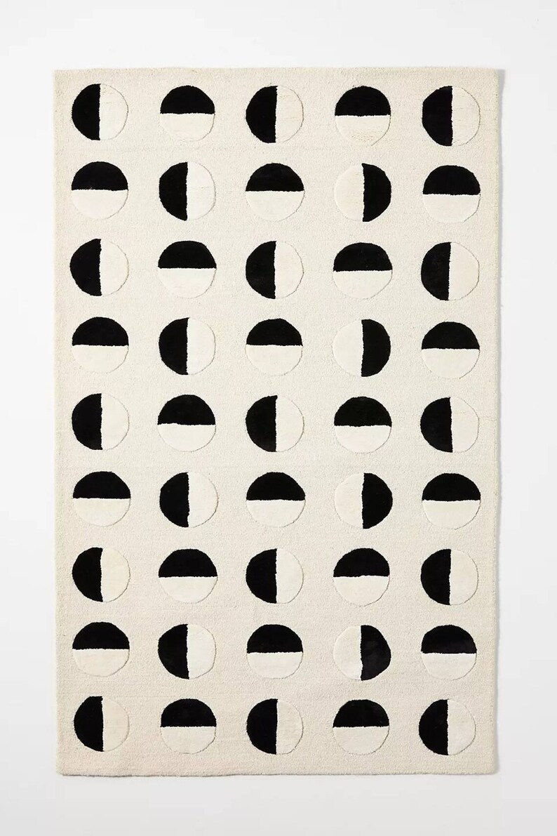 Hand-tufted Lunar Eclipse Rug 100% New Zealand Woolen Area Rug - Etsy