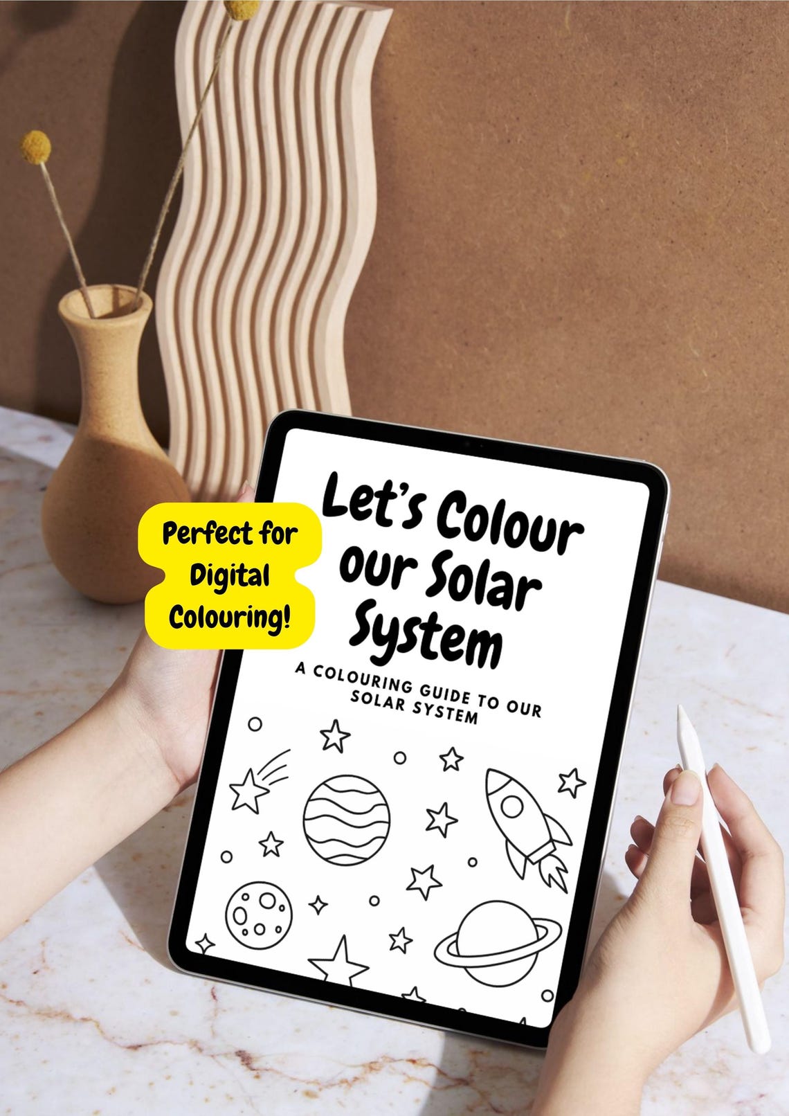 Solar System Coloring Book for Kids: Space Adventure (PDF + PNG) - Etsy