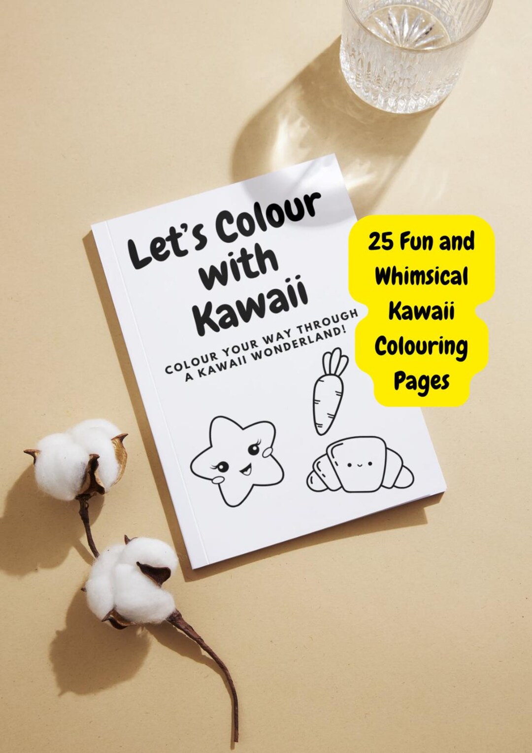 Let's Colour With Kawaii Colouring Book | Cute Printable Colouring ...