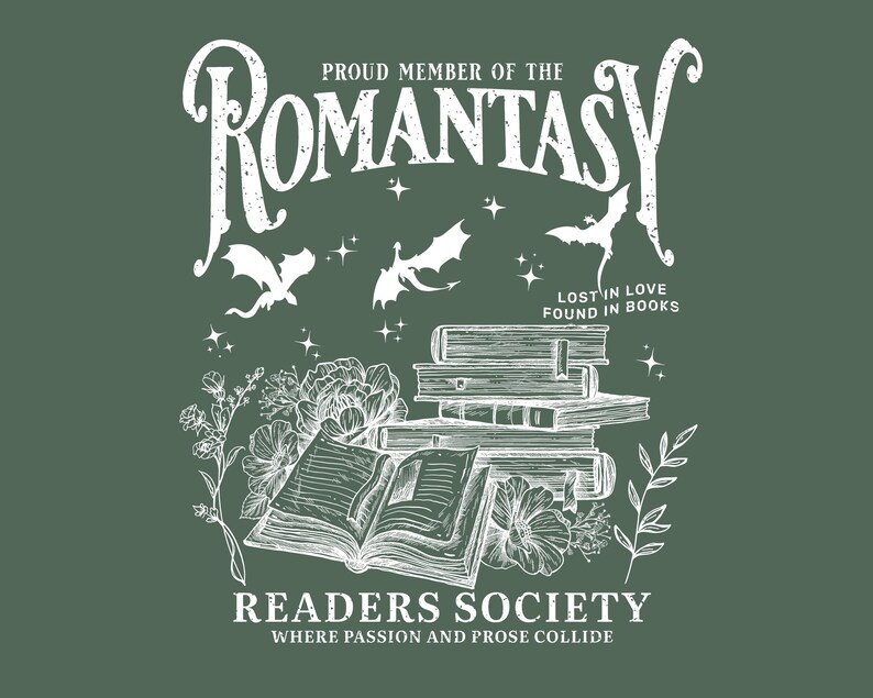 Romantasy Readers Society PNG, Romantasy Reader Gift PNG, Book Lover ...