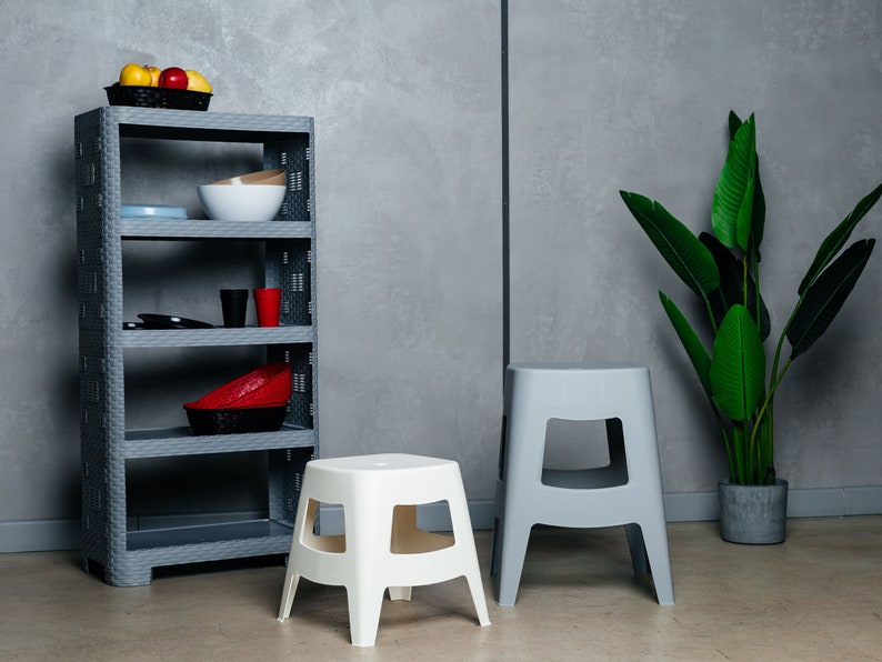 5 Tier Plastic Shelving Unit Outdoor Shelves Storage Rack - Etsy