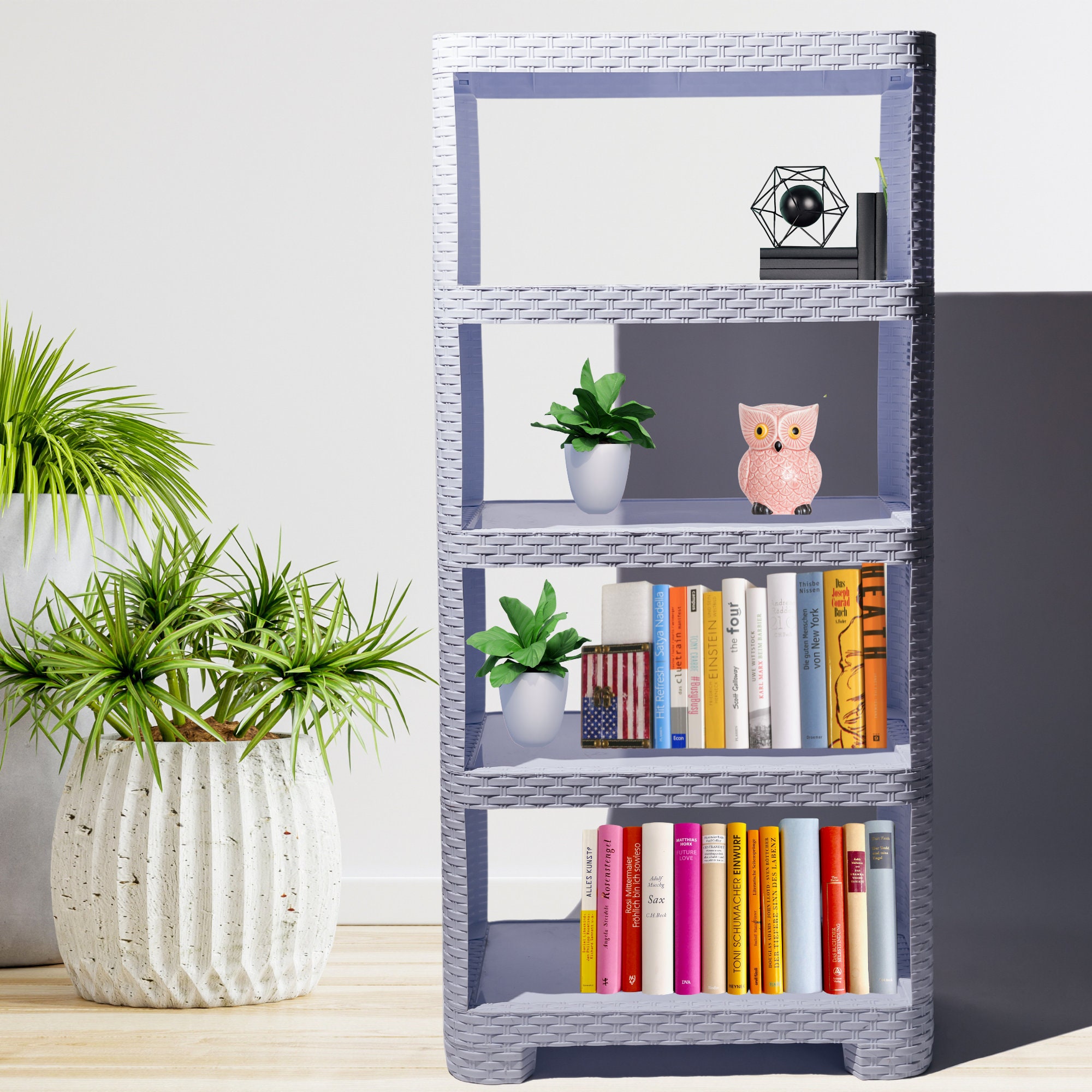 5 Tier Plastic Shelving Unit Outdoor Shelves Storage Rack - Etsy