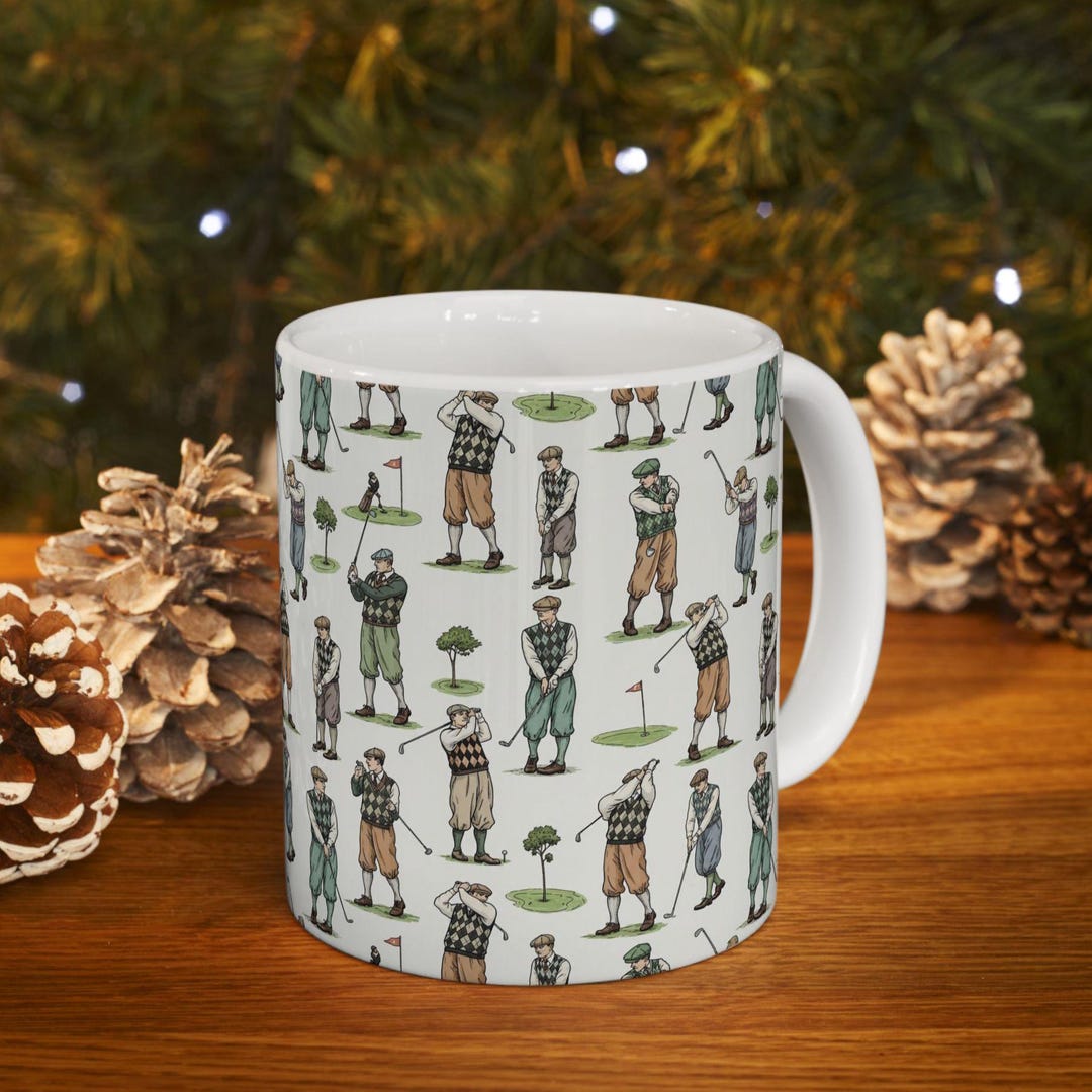 Golf Mug Old Fashioned Golfing Mug Vintage Golf Mug Golfer Gift Golf ...