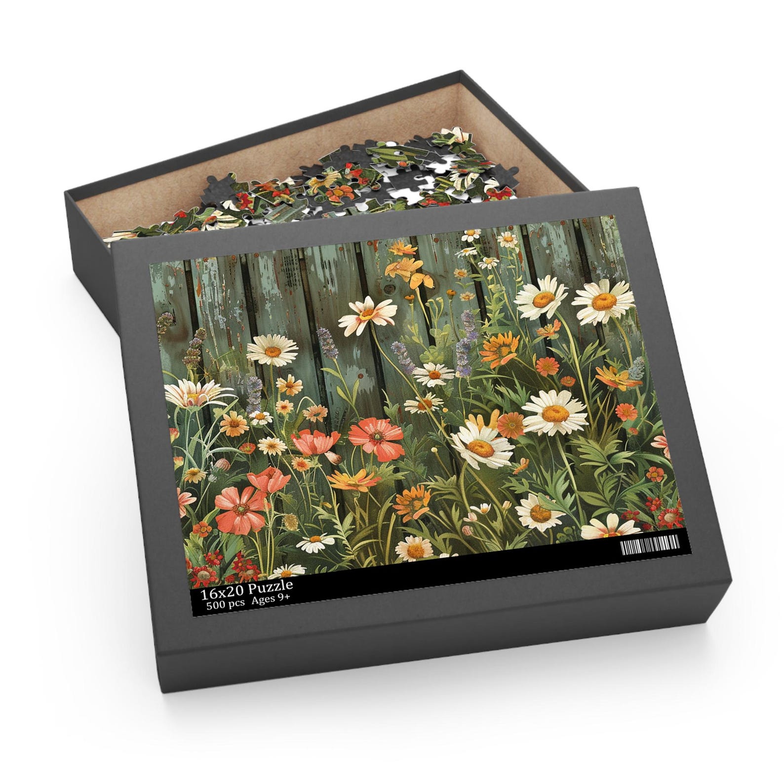 Wildflower Garden Jigsaw Puzzle (120, 252, 500-piece) Garden Puzzle ...