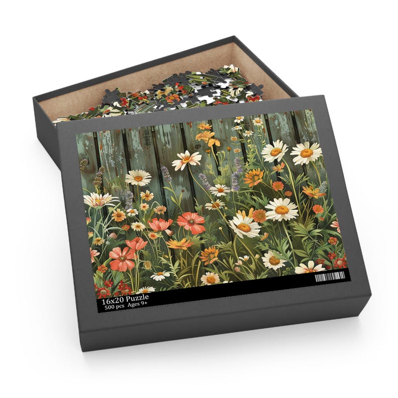 Wildflower Garden Jigsaw Puzzle (120, 252, 500-piece) Garden Puzzle ...