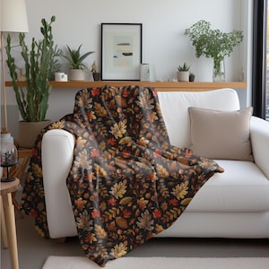 Autumn Leaves Blanket Fall Leaf Throw Autumn Home Decor Fall Aesthetic ...
