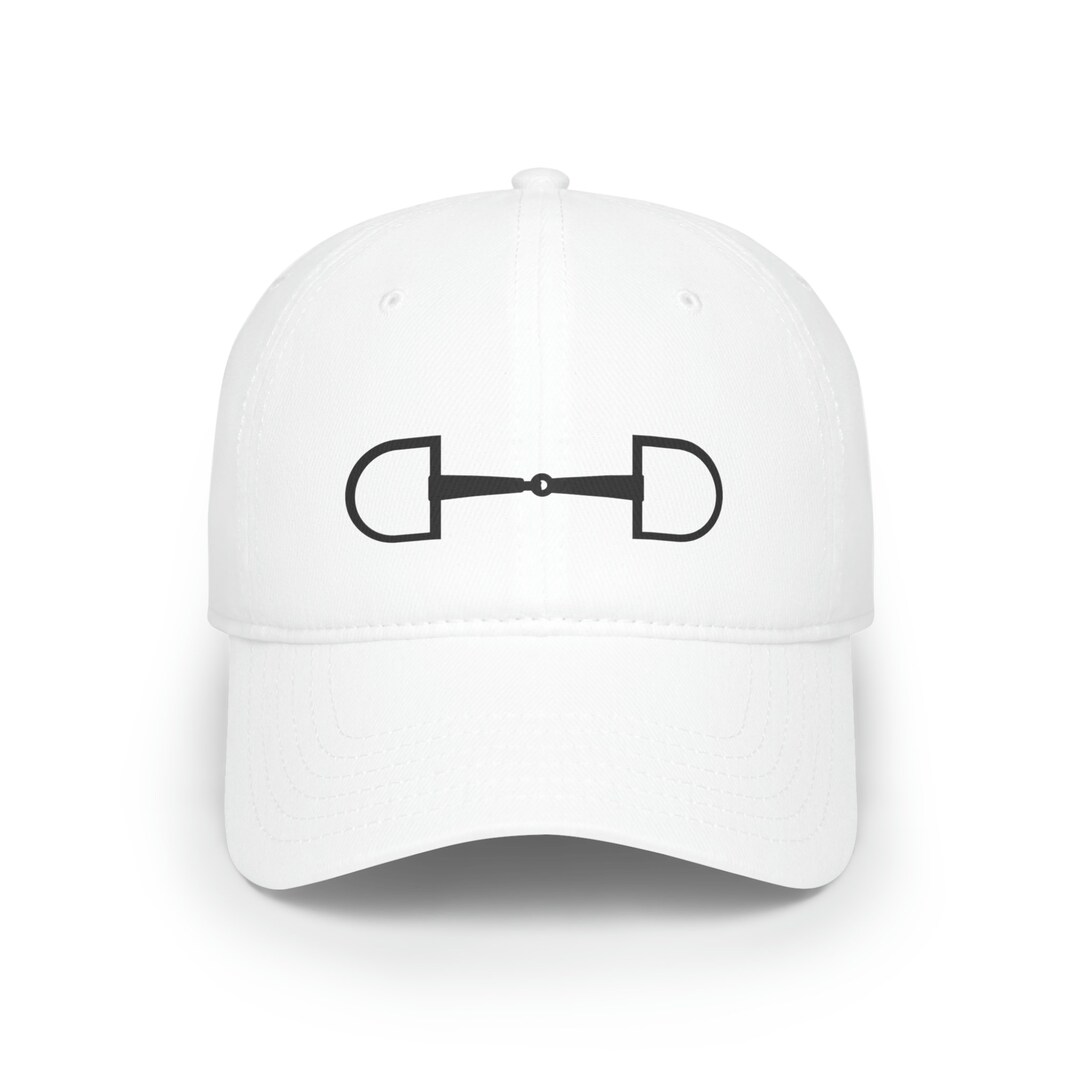 Horse Bit Baseball Cap Equestrian Style White Horse Cap Horse Tack ...