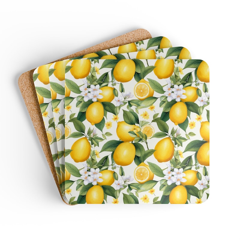 Lemon Coasters - Etsy